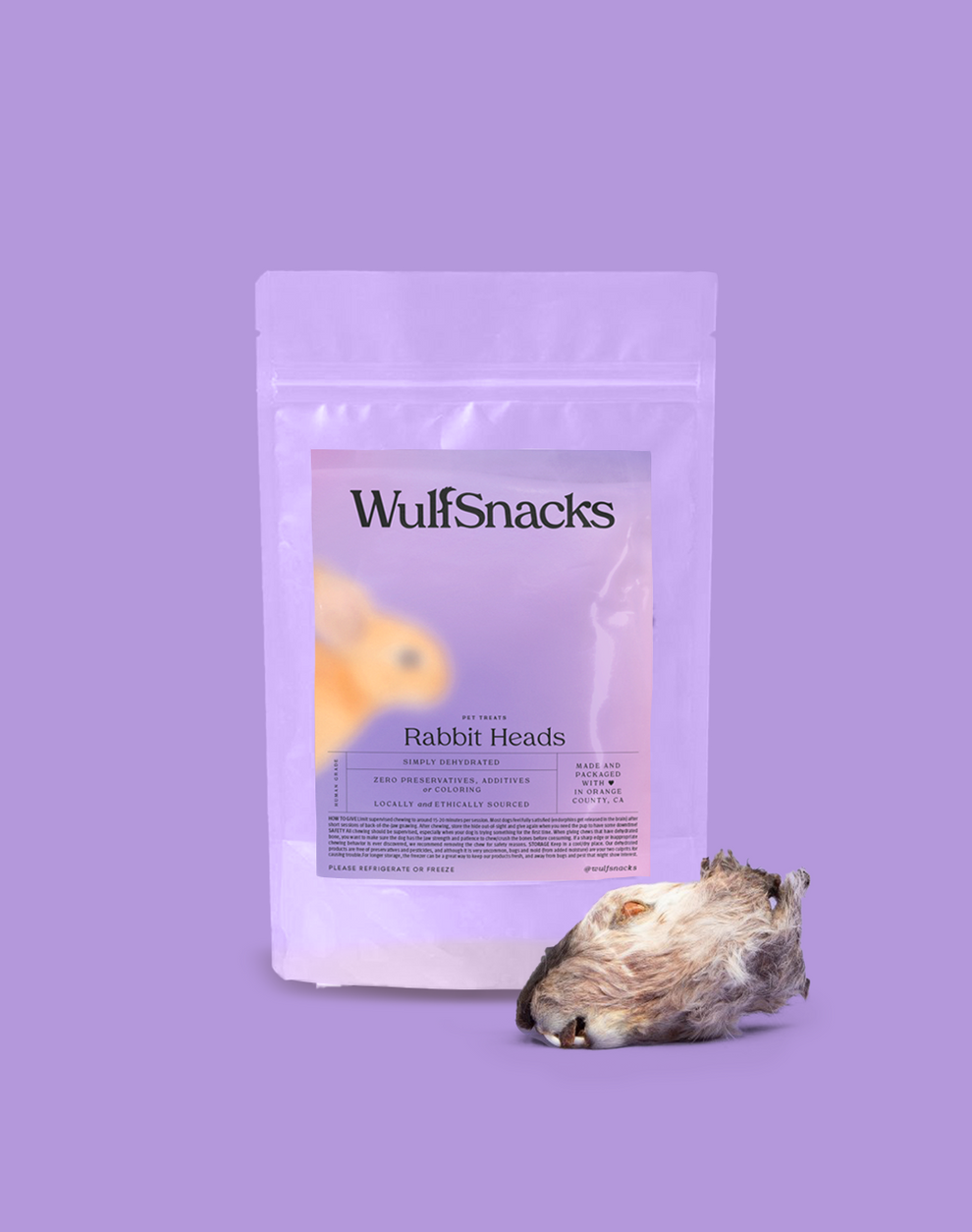 Furry Rabbit Heads – Wulf Snacks